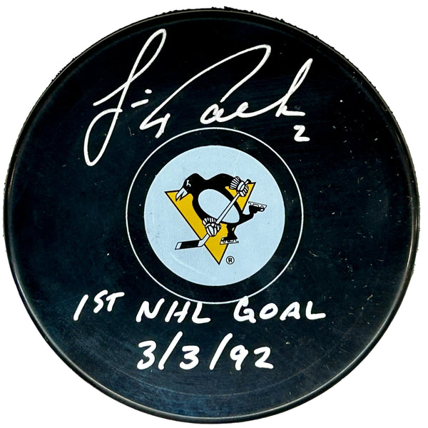 Jim Paek Signed, Inscribed "1st NHL Goal 3/3/92" Pittsburgh Penguins H ...